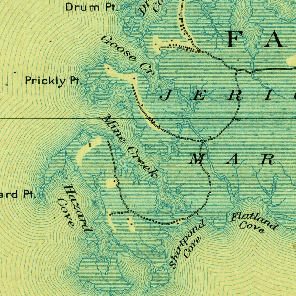 Deal Island, MD (1903, 62500-Scale) Map by United States Geological ...