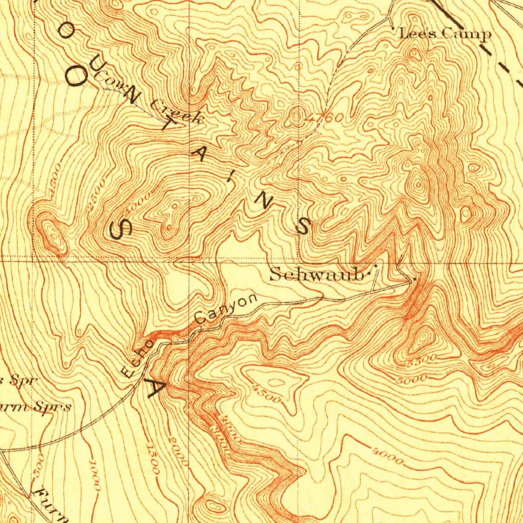 Death Valley E, CA-NV (1910, 250000-Scale) Map by United States ...