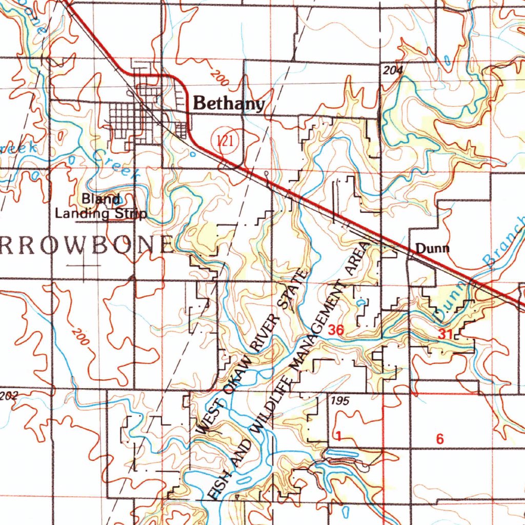 Decatur, IL (1985, 100000-Scale) Map by United States Geological Survey ...