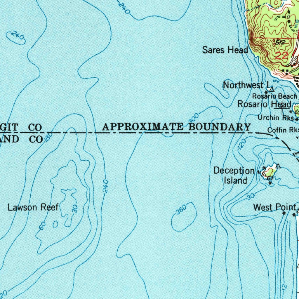 Deception Pass, WA (1951, 62500-Scale) Map by United States Geological ...