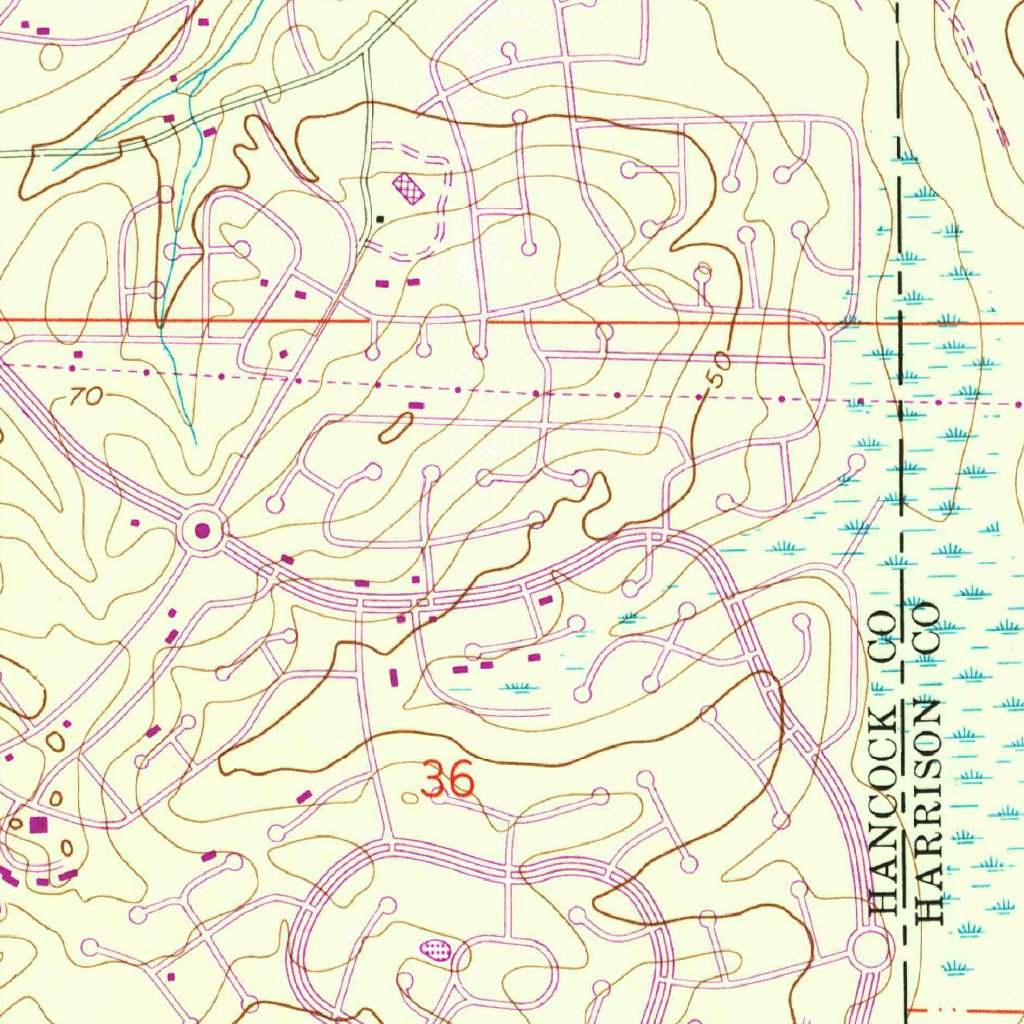 Dedeaux, MS (1956, 24000-Scale) Map by United States Geological Survey ...