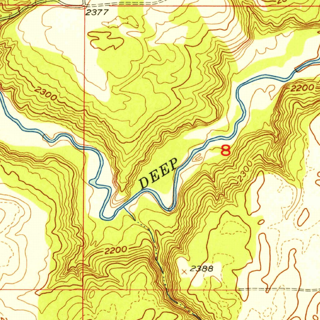 Deep Creek, WA (1954, 24000-Scale) Map by United States Geological ...