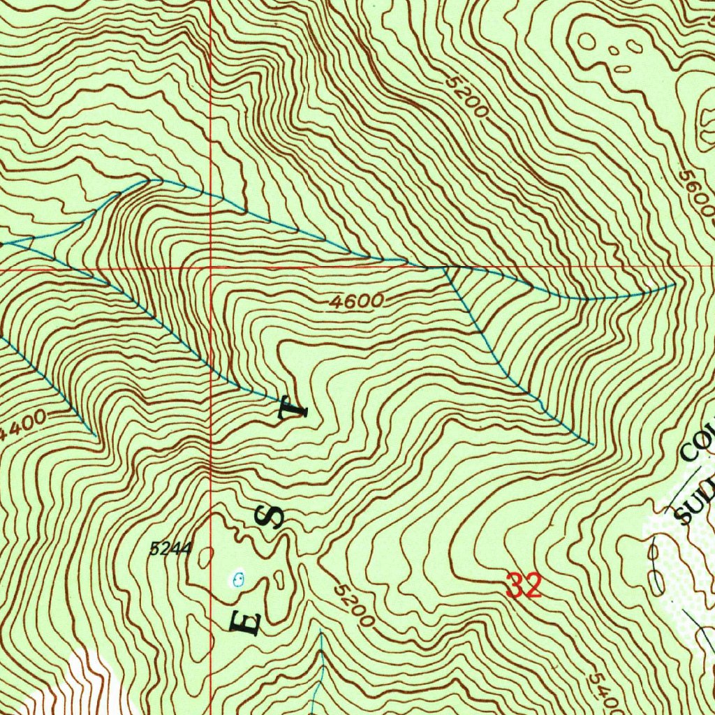 Deep Lake, WA (1992, 24000-Scale) Map by United States Geological ...