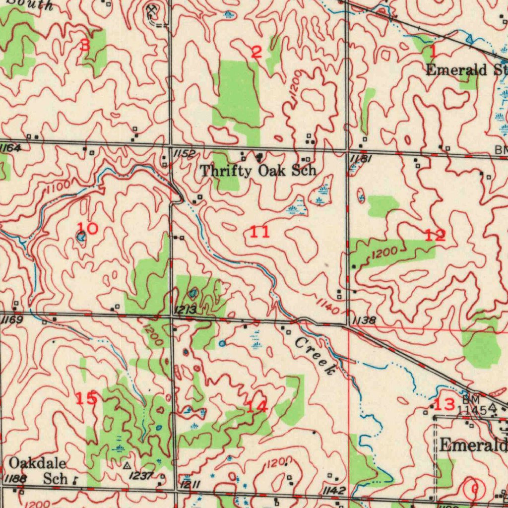 Deer Park, WI (1950, 62500-Scale) Map by United States Geological ...