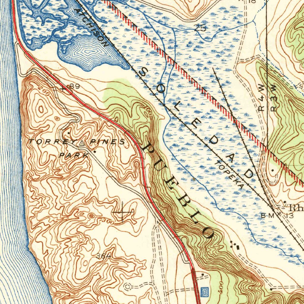 Del Mar, CA (1943, 31680-Scale) Map by United States Geological Survey ...