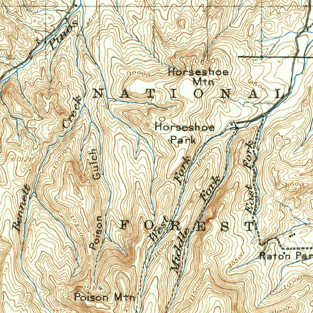Del Norte, CO (1917, 125000-Scale) Map by United States Geological ...