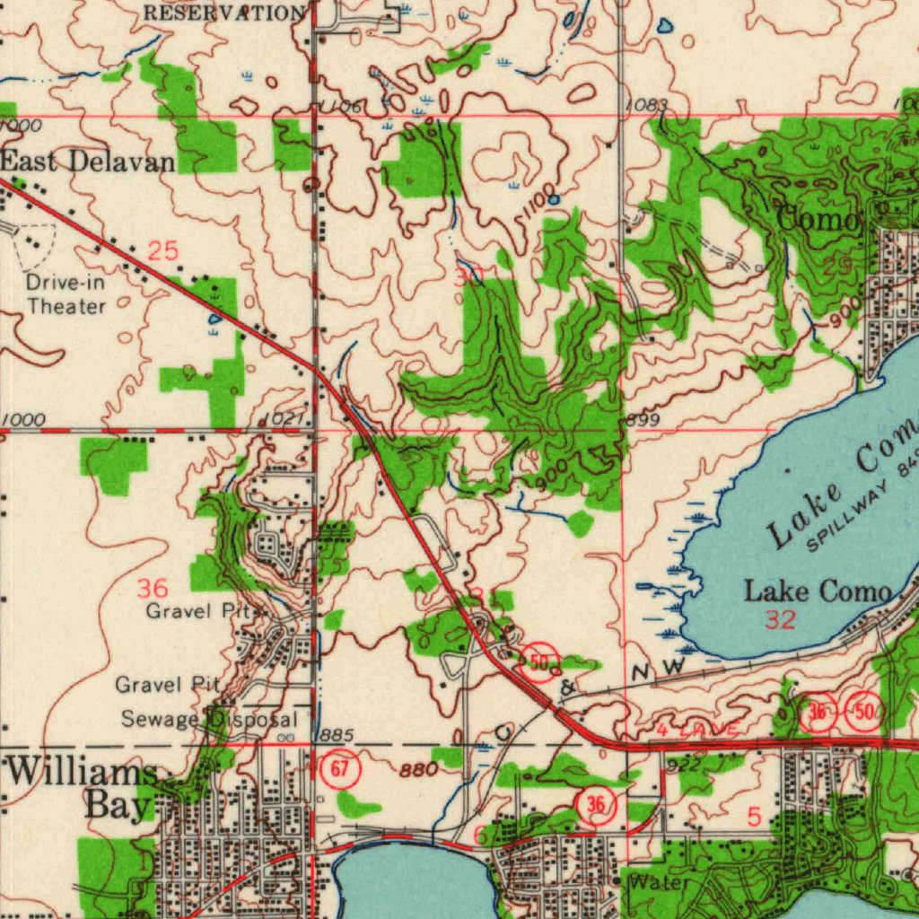 Delavan, WI (1960, 62500-Scale) Map by United States Geological Survey ...