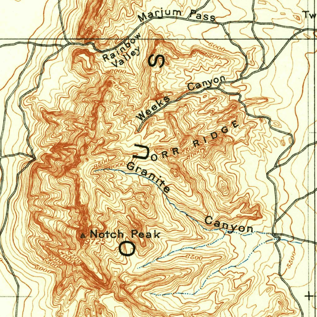 Delta W, UT (1908, 250000-Scale) Map by United States Geological Survey ...