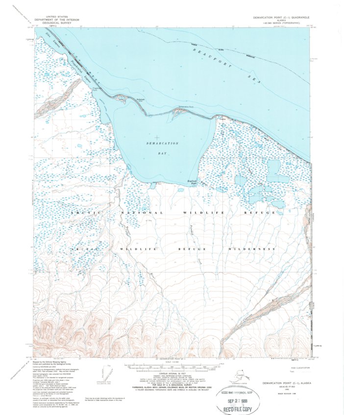 Demarcation Point C-1, AK (1955, 63360-Scale) Map by United States ...
