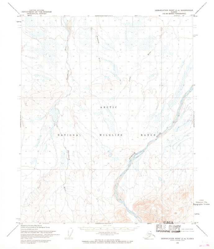 Demarcation Point C-4, AK (1955, 63360-Scale) Map by United States ...