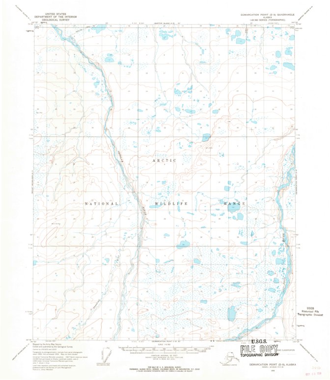 Demarcation Point D-5, AK (1955, 63360-Scale) Map by United States ...