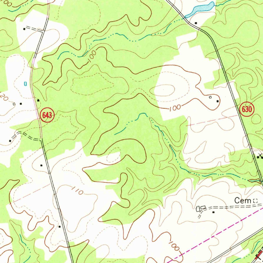 Dendron, VA (1969, 24000-Scale) Map by United States Geological Survey ...