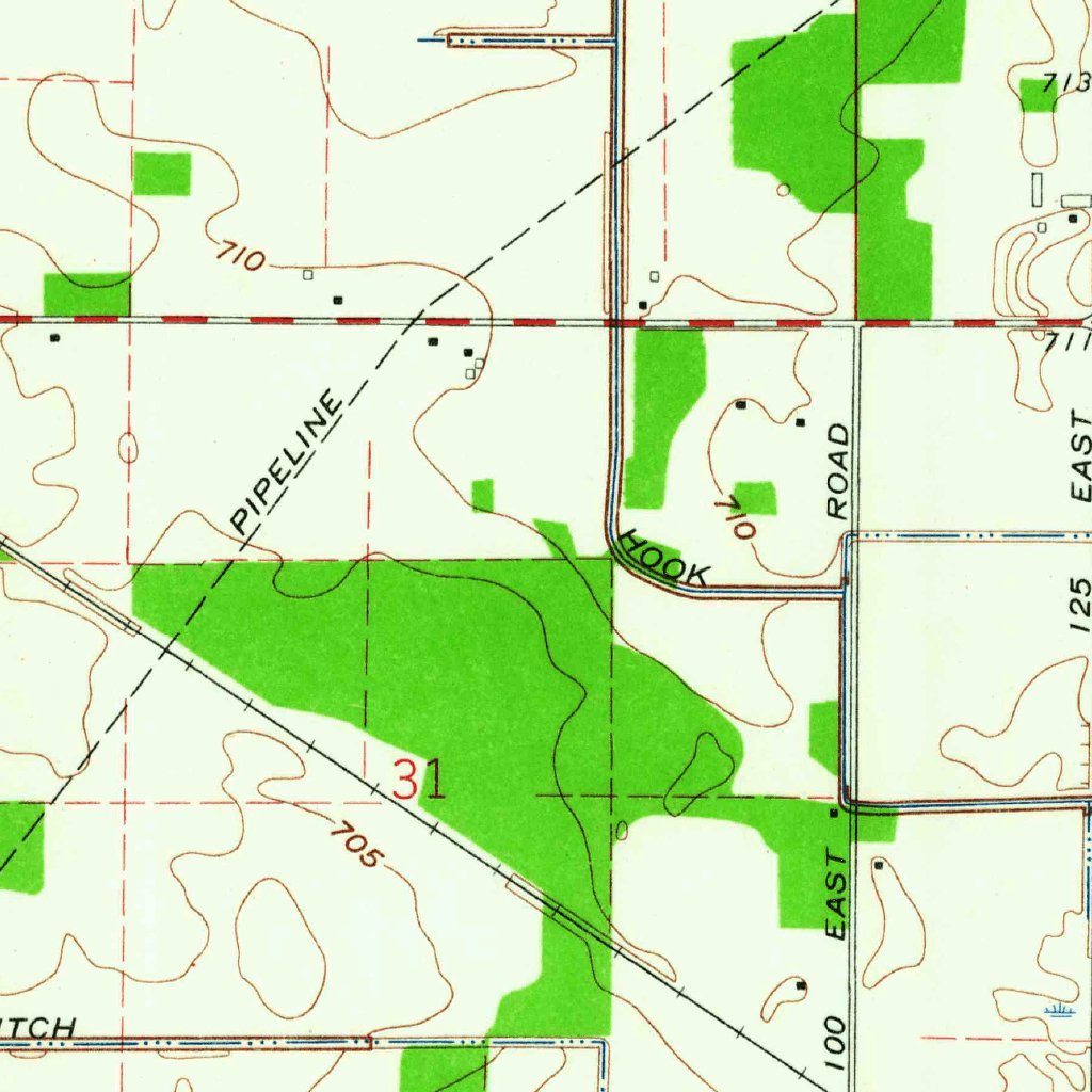 Denham, IN (1962, 24000-Scale) Map by United States Geological Survey ...