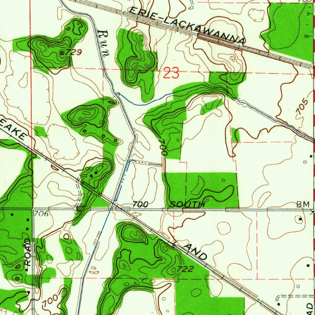 Denham, IN (1962, 24000-Scale) Map by United States Geological Survey ...