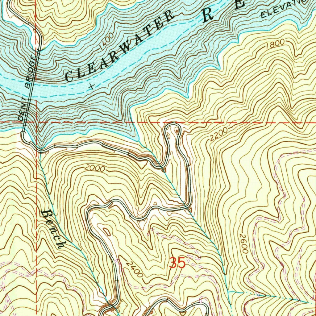 Dent, ID (1969, 24000-Scale) Map by United States Geological Survey ...
