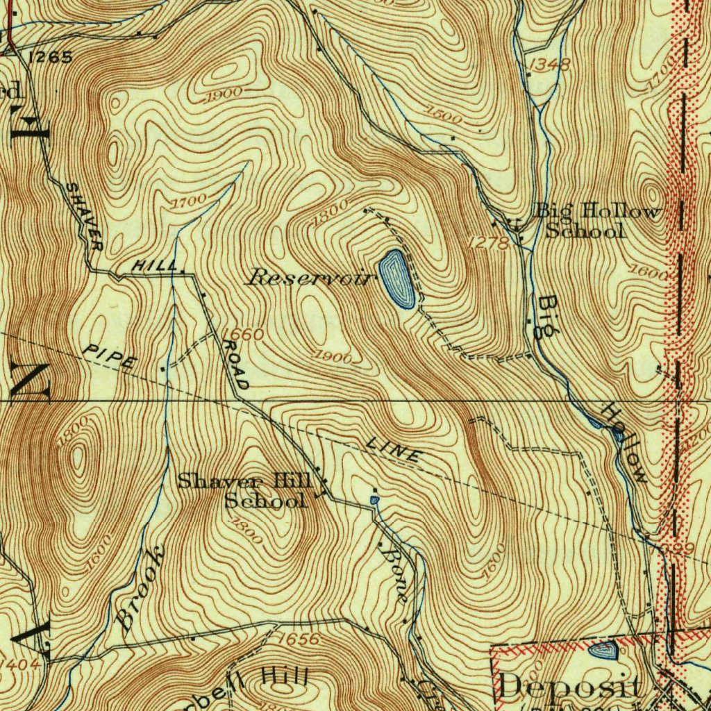 Deposit, NY (1926, 62500-Scale) Map by United States Geological Survey ...