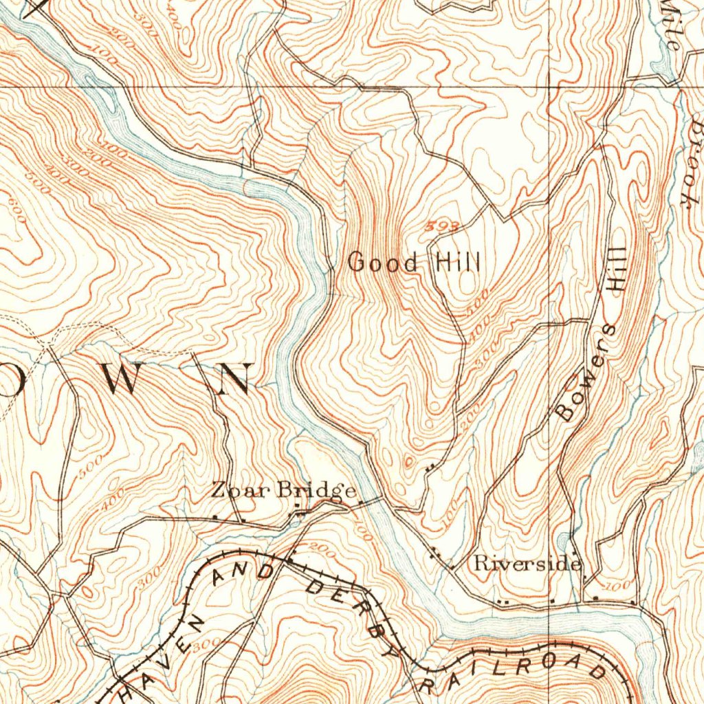 Derby, CT (1889, 62500-Scale) Map by United States Geological Survey ...