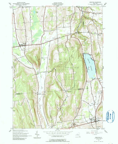 Deruyter, NY (1943, 24000-Scale) Map by United States Geological Survey ...
