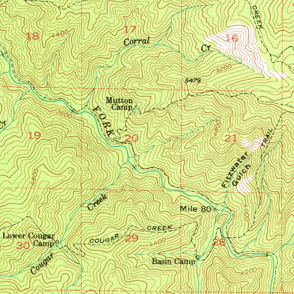 Desolation Butte, OR (1951, 62500-Scale) Map by United States ...