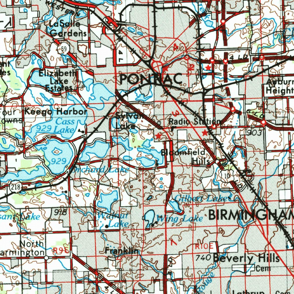 Detroit, MI (1961, 250000-Scale) Map by United States Geological Survey ...