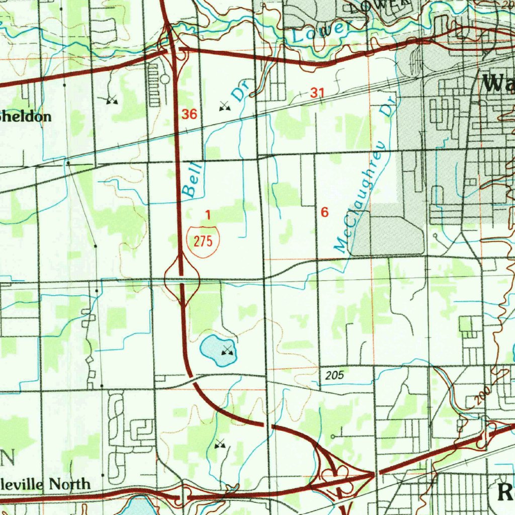 Detroit, MI (1989, 100000-Scale) Map by United States Geological Survey ...