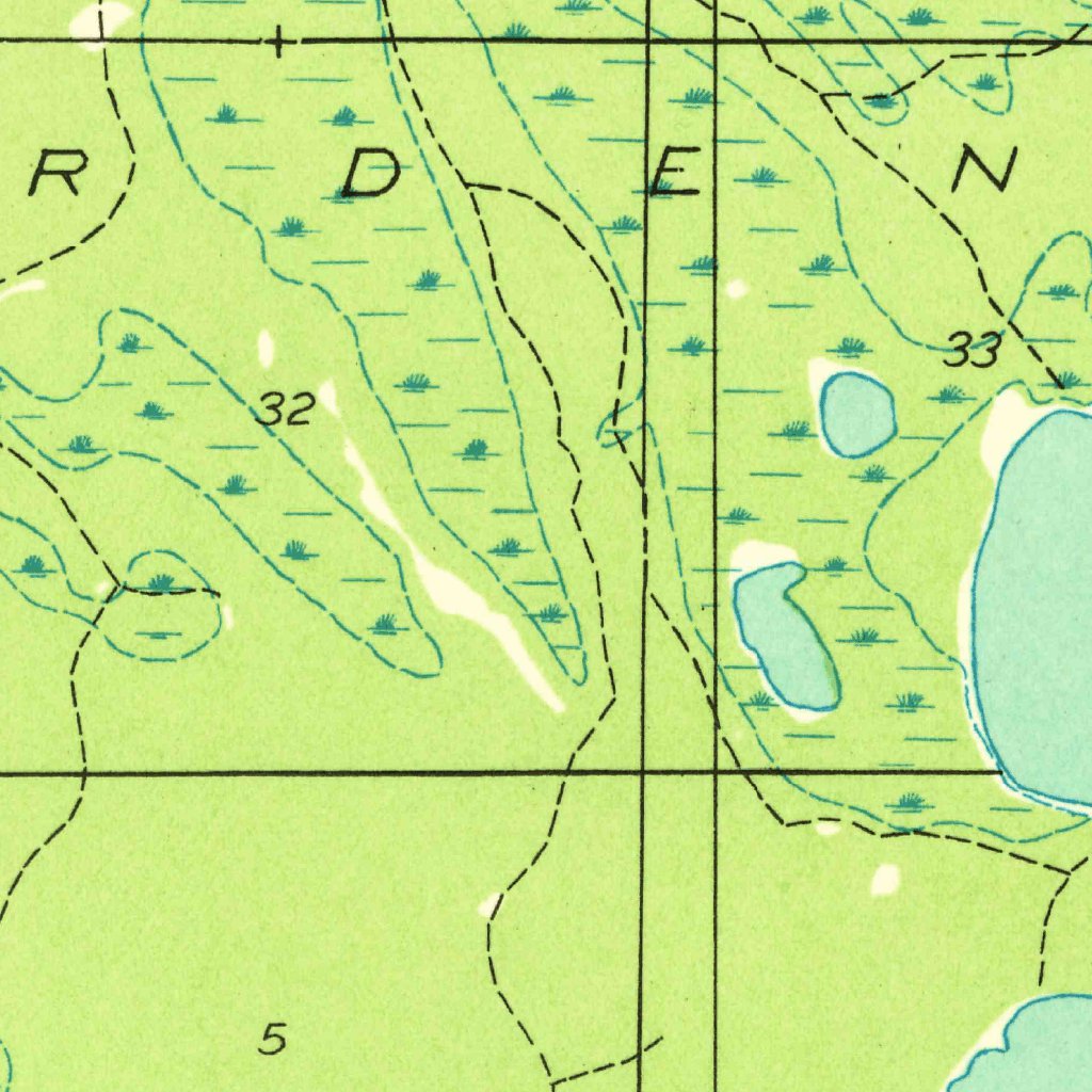 Devils Corner, MI (1932, 31680-Scale) Map by United States Geological ...