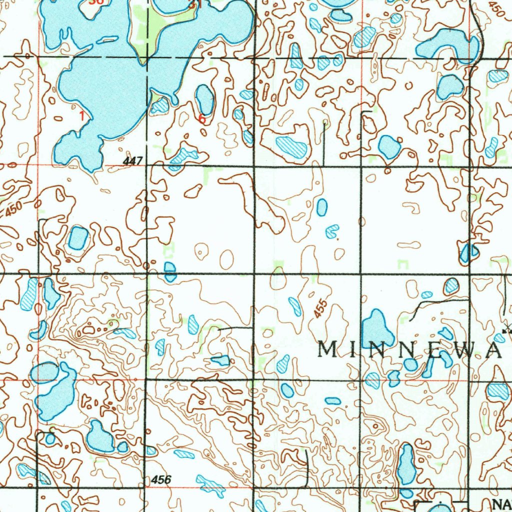 Devils Lake, ND (1993, 100000-Scale) Map by United States Geological ...
