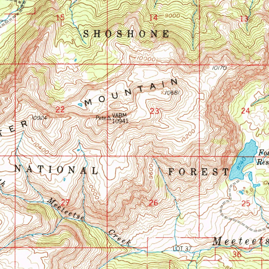 Devils Tooth, WY (1957, 62500-Scale) Map by United States Geological ...