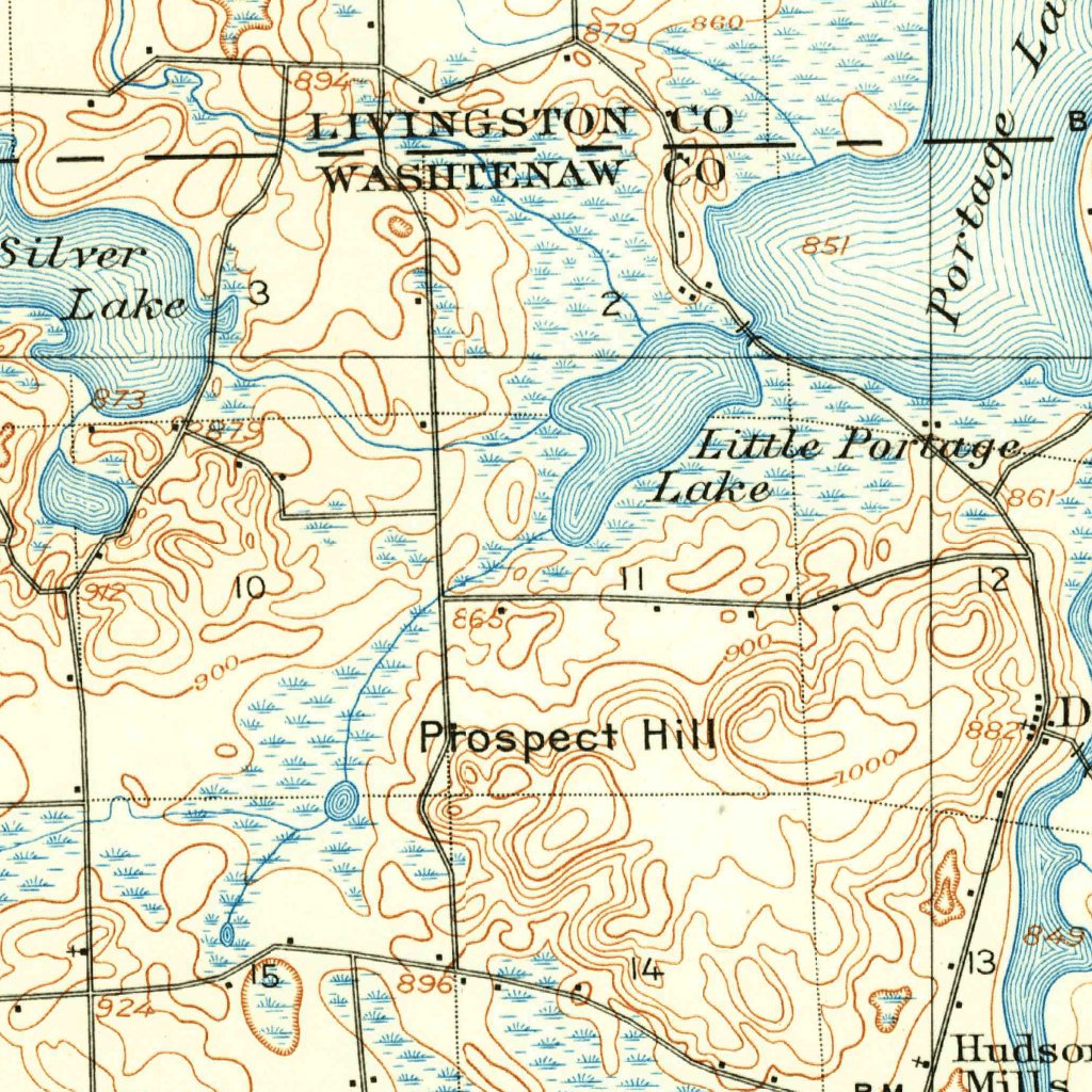 Dexter, MI (1906, 62500-Scale) Map by United States Geological Survey ...