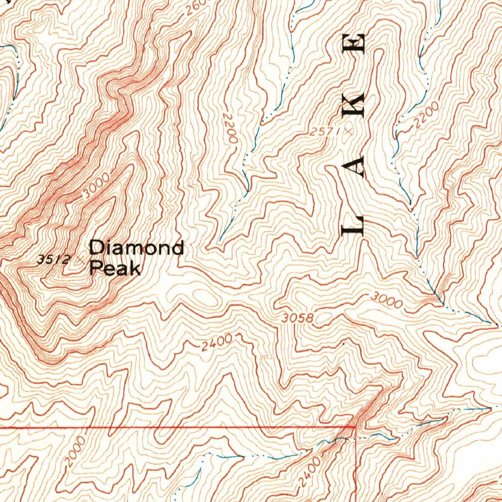 Diamond Peak, AZ (1967, 24000-Scale) Map by United States Geological ...