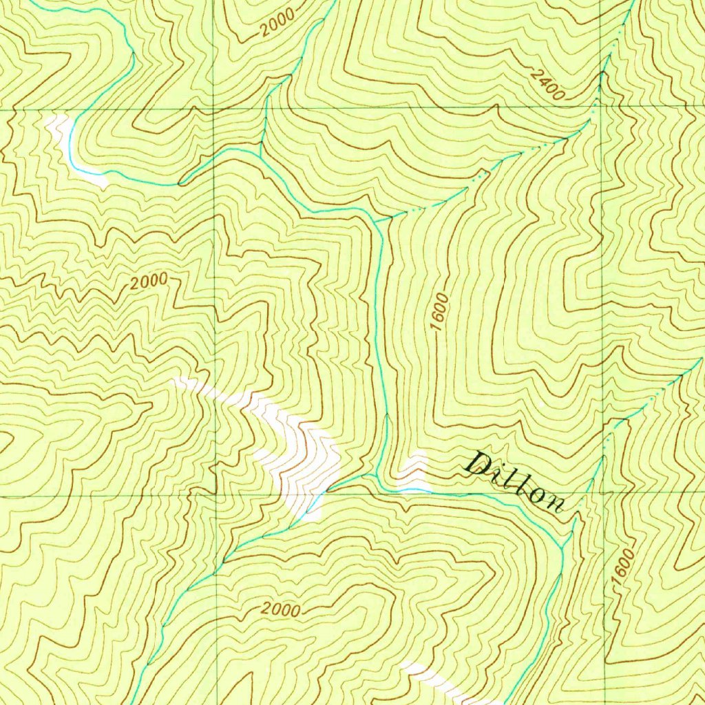 Dillon Mountain, CA (1983, 24000-Scale) Map by United States Geological ...