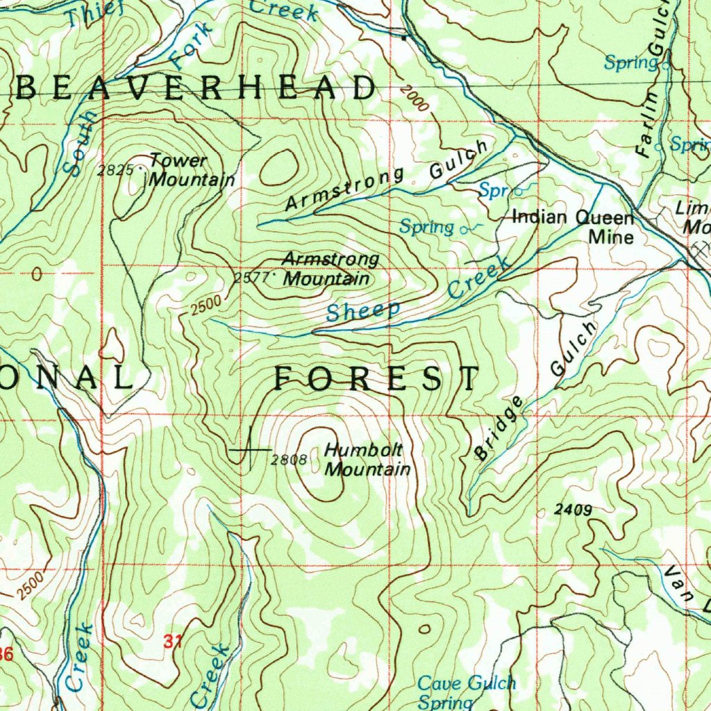 Dillon, MT (1983, 100000-Scale) Map by United States Geological Survey ...