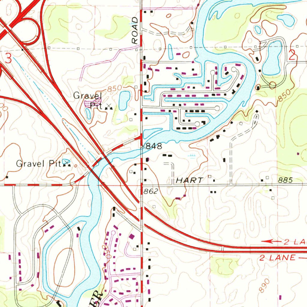 Dimondale, MI (1965, 24000-Scale) Map by United States Geological ...