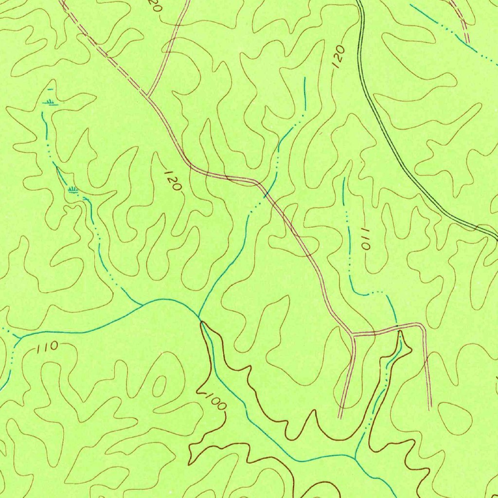 Disputanta South, VA (1968, 24000-Scale) Map by United States ...