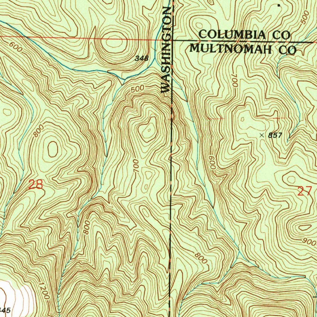 Dixie Mountain, OR (1990, 24000-Scale) Map by United States Geological ...