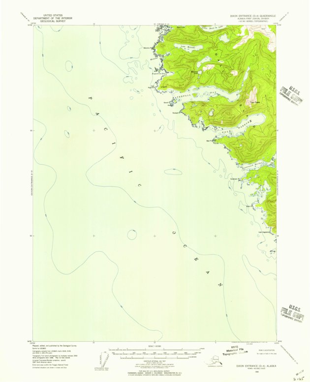 Dixon Entrance D-4, AK (1948, 63360-Scale) Map by United States ...