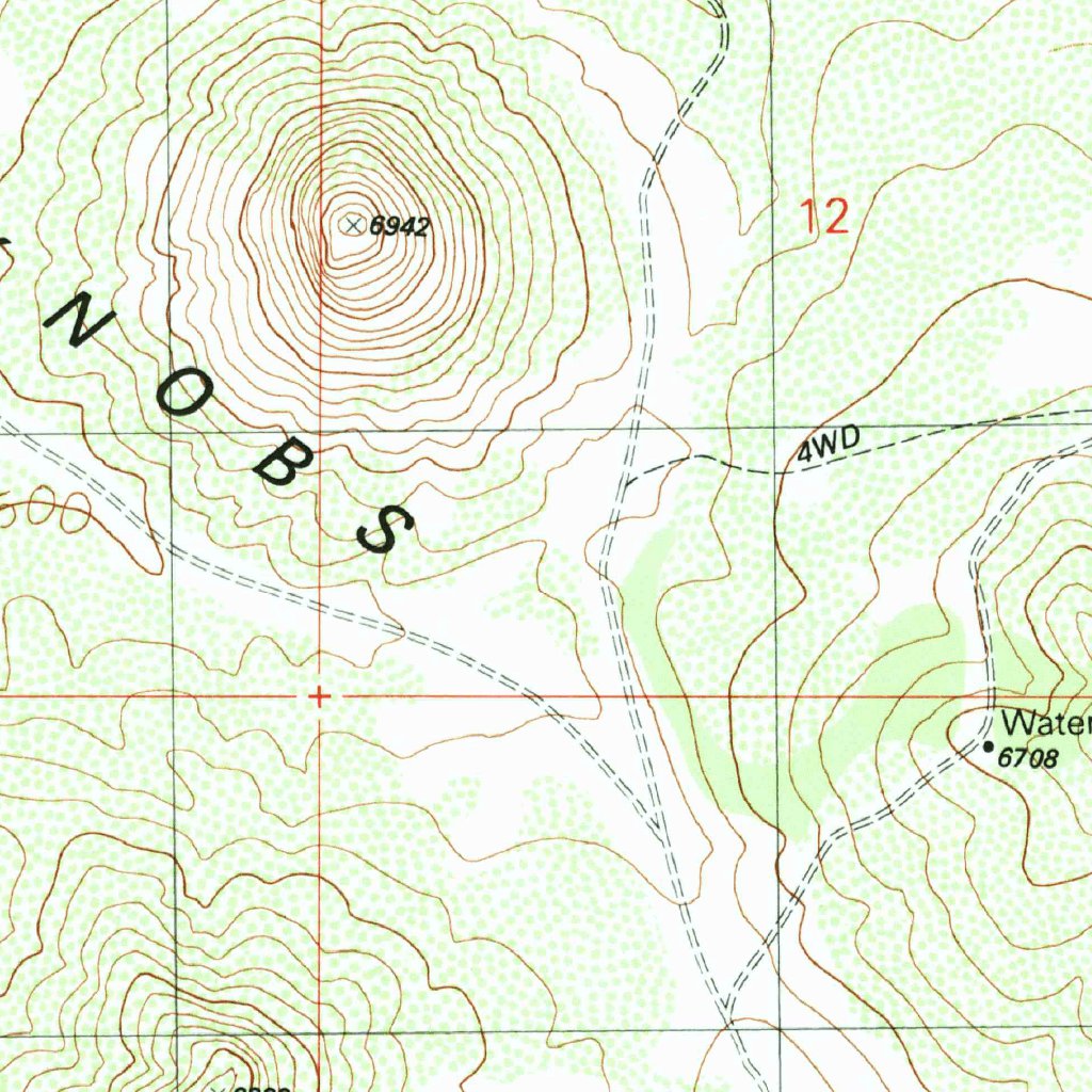 Dog Knobs, AZ (1989, 24000-Scale) Map by United States Geological ...