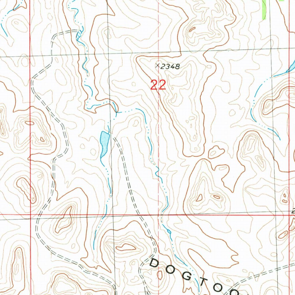Dogtooth Buttes, ND (1980, 24000-Scale) Map by United States Geological ...