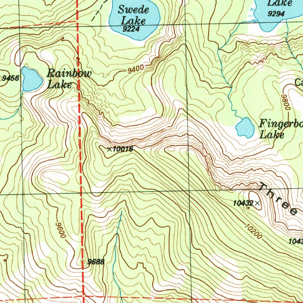 Dogtooth Peak, CA (1982, 24000-Scale) Map by United States Geological ...