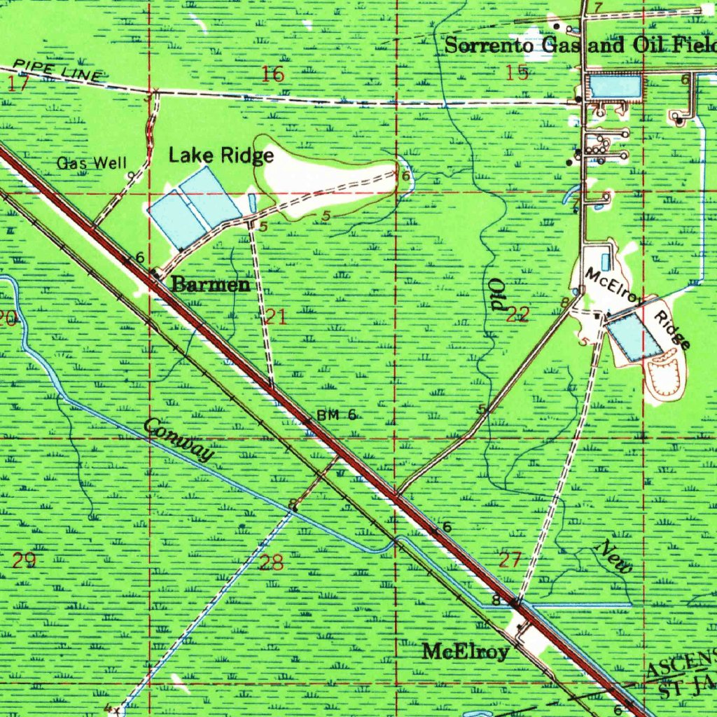 Donaldsonville, LA (1962, 62500-Scale) Map by United States Geological ...