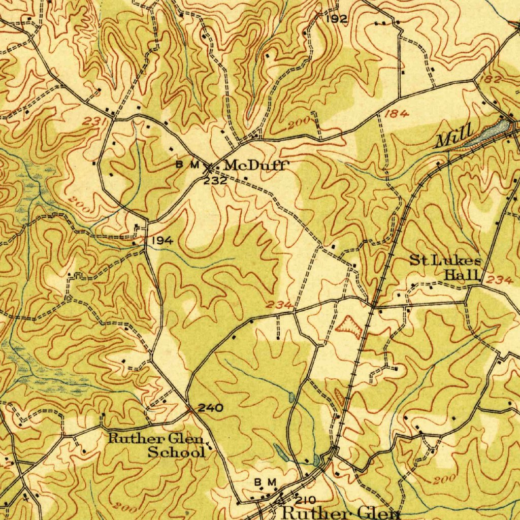 Doswell, VA (1918, 62500-Scale) Map by United States Geological Survey ...