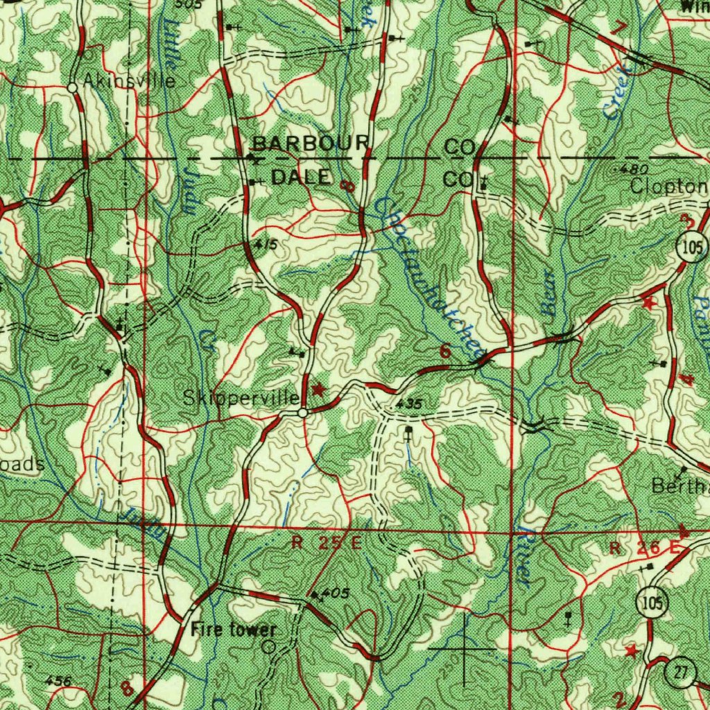 Dothan, AL-GA-FL (1955, 250000-Scale) Map by United States Geological ...