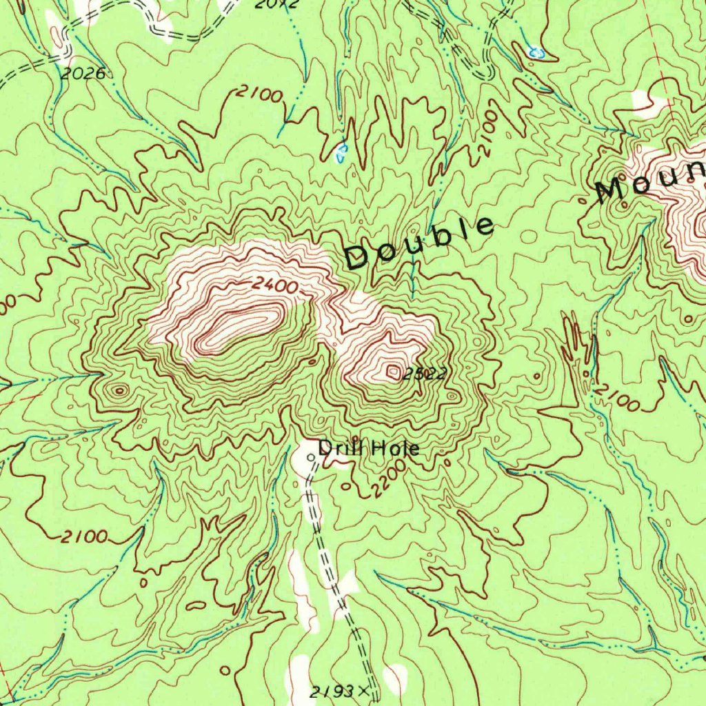 Double Mountains, TX (1968, 24000-Scale) Map by United States ...
