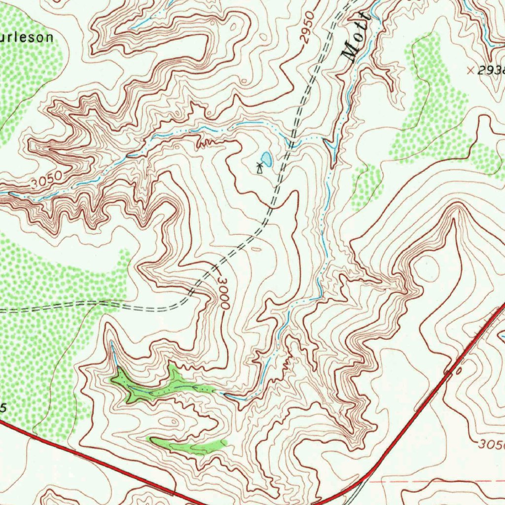 Dougherty, TX (1968, 24000-Scale) Map by United States Geological ...