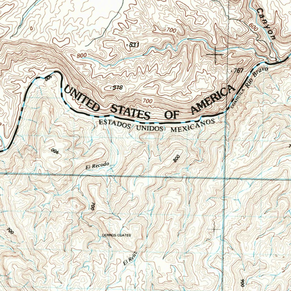 Dove Mountain, TX (1985, 100000-Scale) Map by United States Geological ...