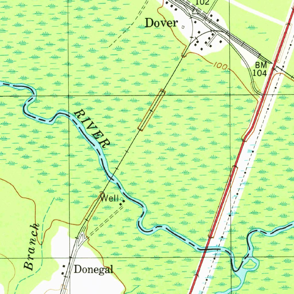 Dover, GA (1978, 24000-Scale) Map by United States Geological Survey ...