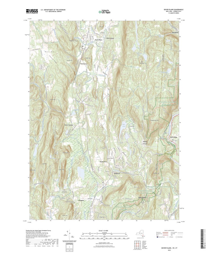 Dover Plains, NY (2023, 24000-Scale) Map by United States Geological ...