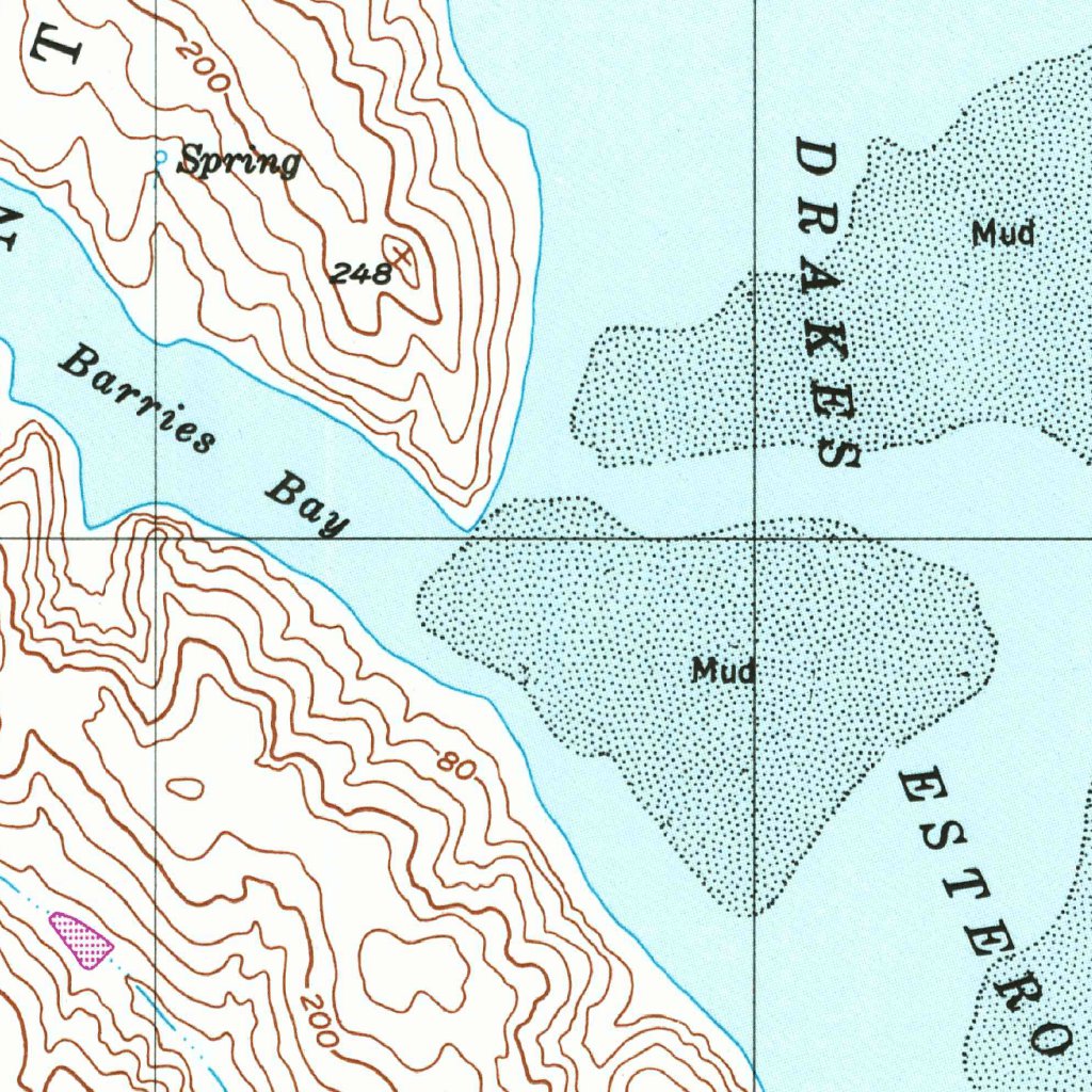 Drakes Bay, CA (1995, 24000-Scale) Map by United States Geological ...
