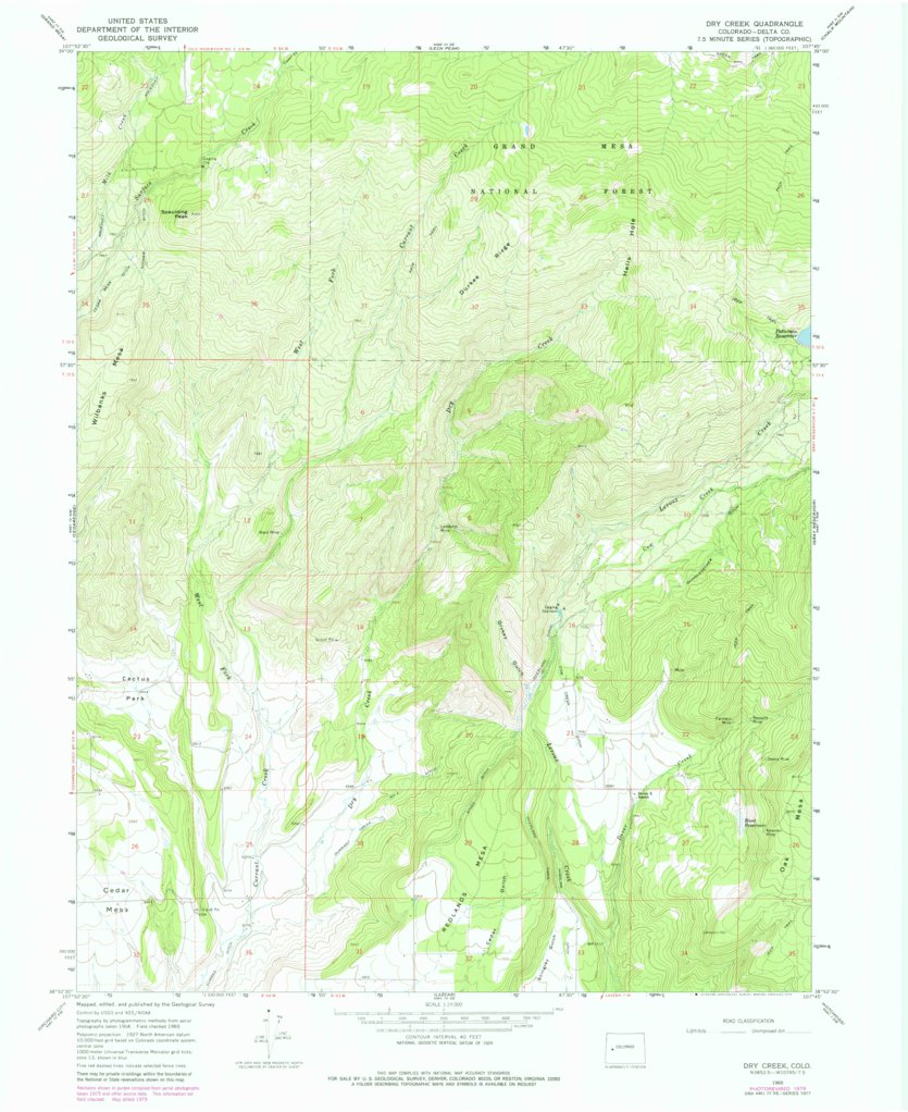 Dry Creek, CO (1965, 24000-Scale) Map by United States Geological ...