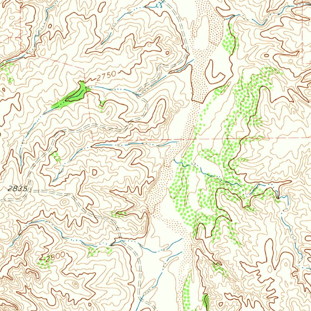 Dry Creek North, TX (1971, 24000-Scale) Map by United States Geological ...